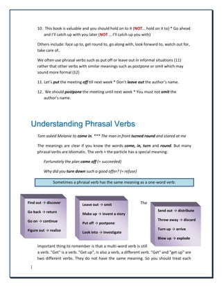 Phrasal Verbs Practice Guide | DOCX
