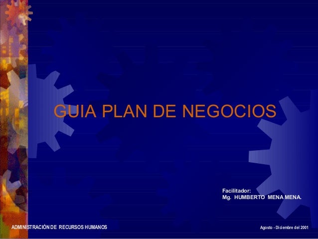 Guia Plan De Negocio - prestamossitpebb