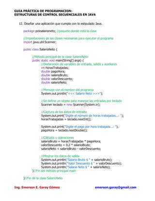Guia practica secuenciales eclipse java 01 | PDF