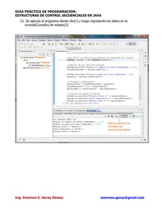 Guia practica secuenciales eclipse java 01 | PDF