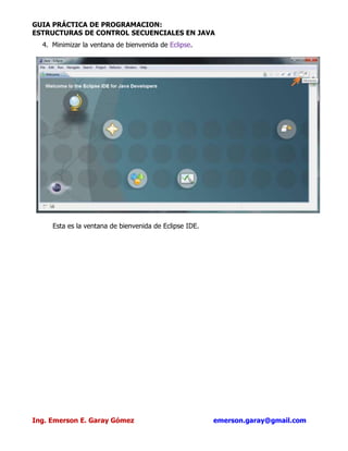 Guia practica secuenciales eclipse java 01 | PDF