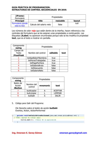 Guia practica secuenciales en java con NetBeans 01 | PDF