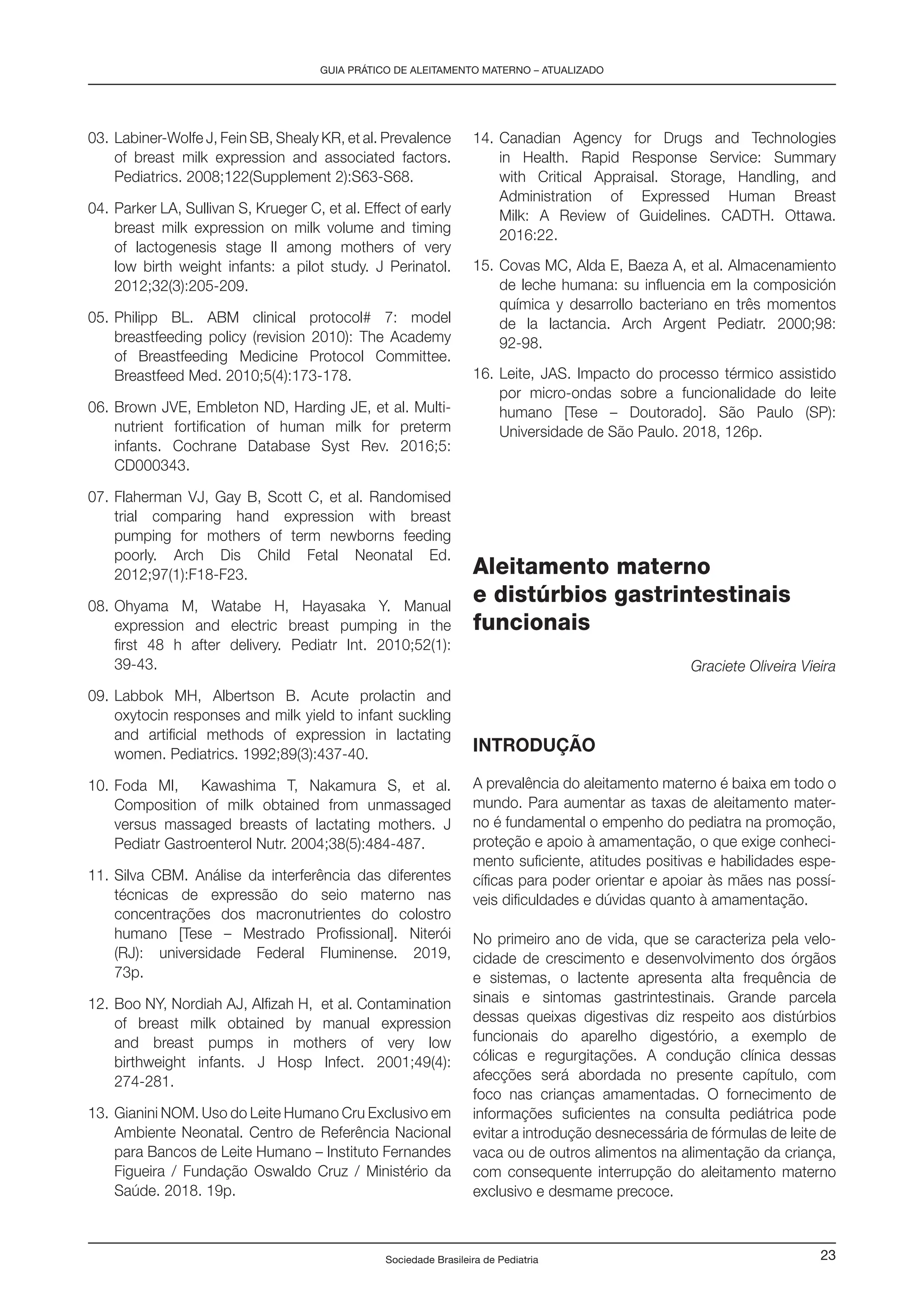 Guia Prático de Aleitamento - atualizado / SBP | PDF