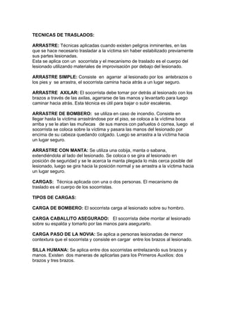 Guia primeros auxilios | DOC