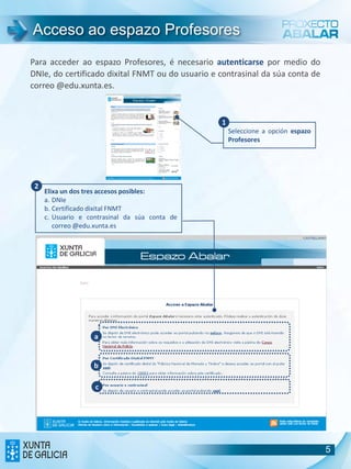 Guia para os profesores do Espazo Abalar. Presentación | PDF