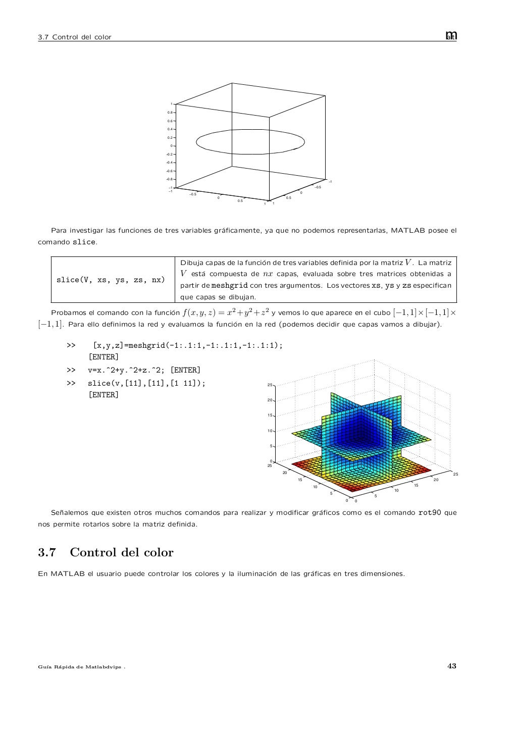Guia Rapida De Matlab Comandos Basicos Graficacion Y Programacion