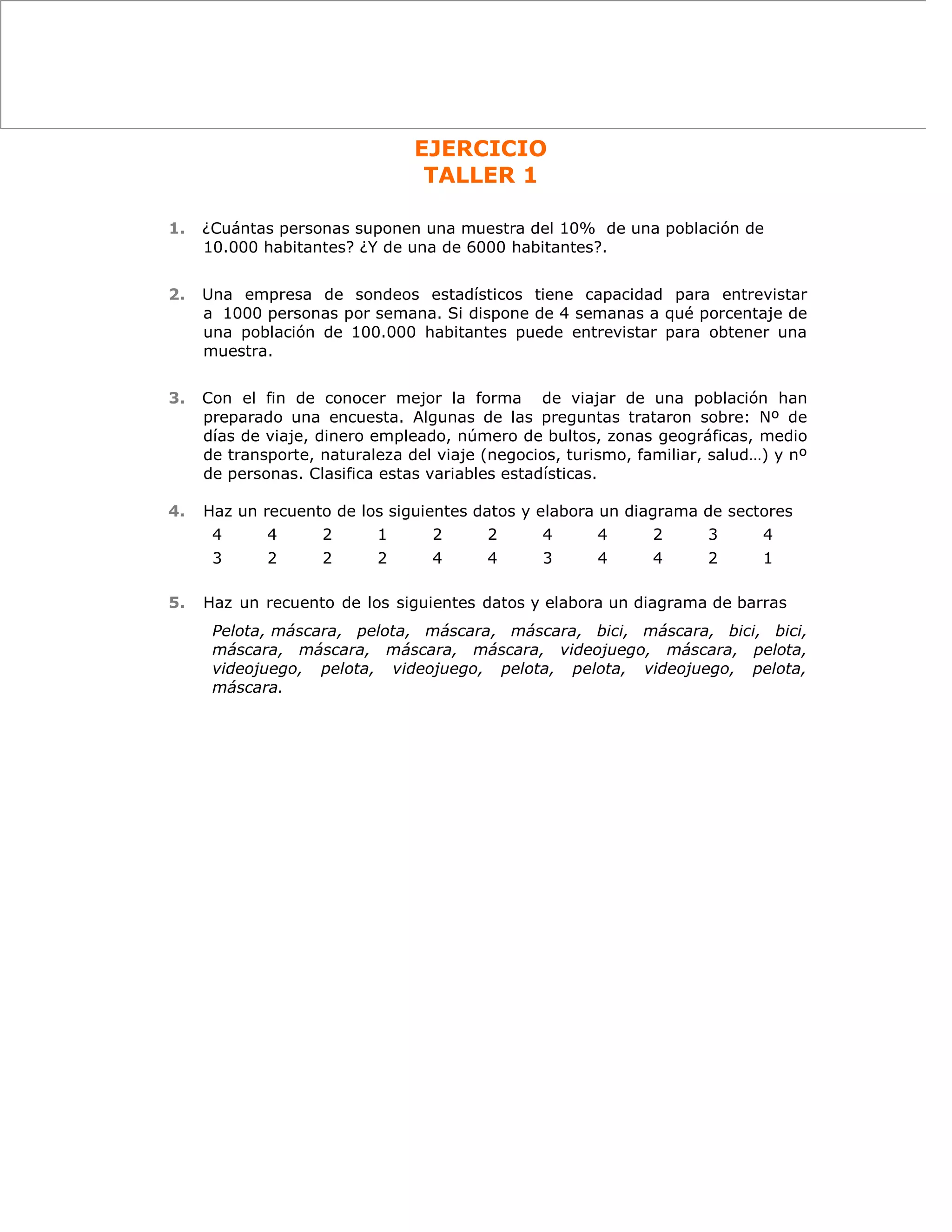 Guias 1 de estadistica | DOC