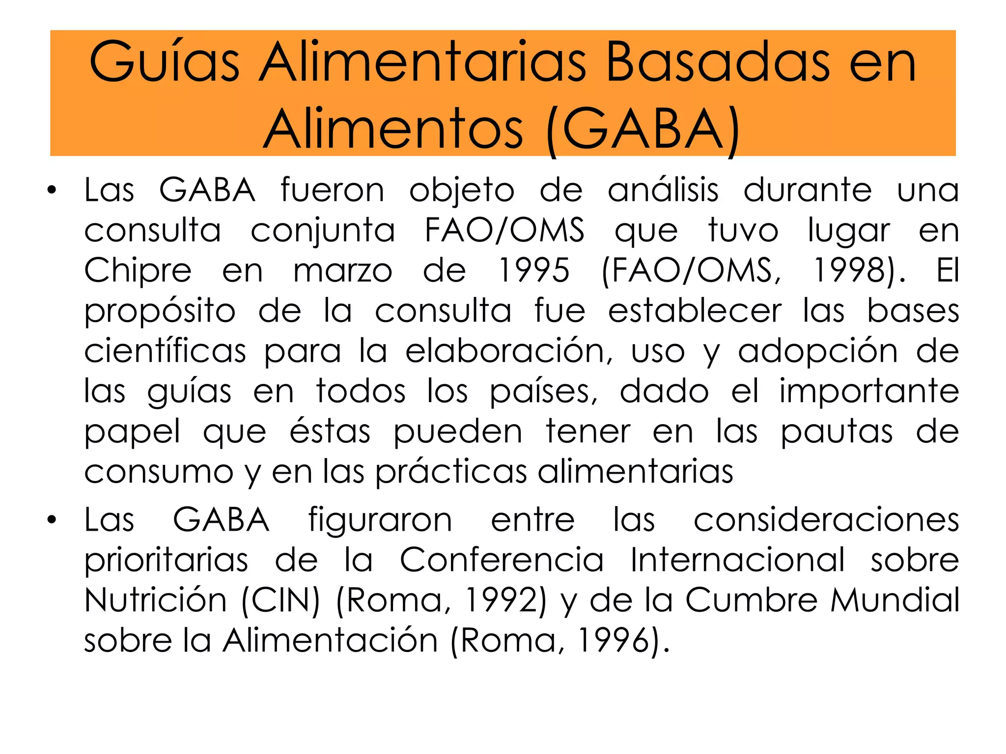 Guias alimentarias | PPT