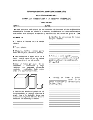 GUIAS GRADO 8 | PDF