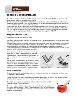 GUIA I - TEORIA DEL COLOR | PDF