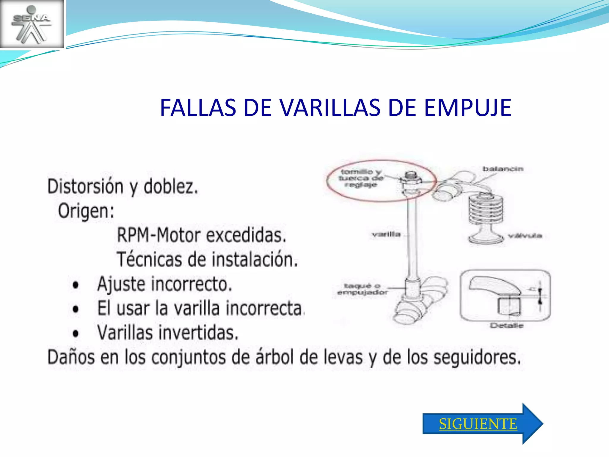 Guias de valvulas y varillas impulsadoras | PPTX