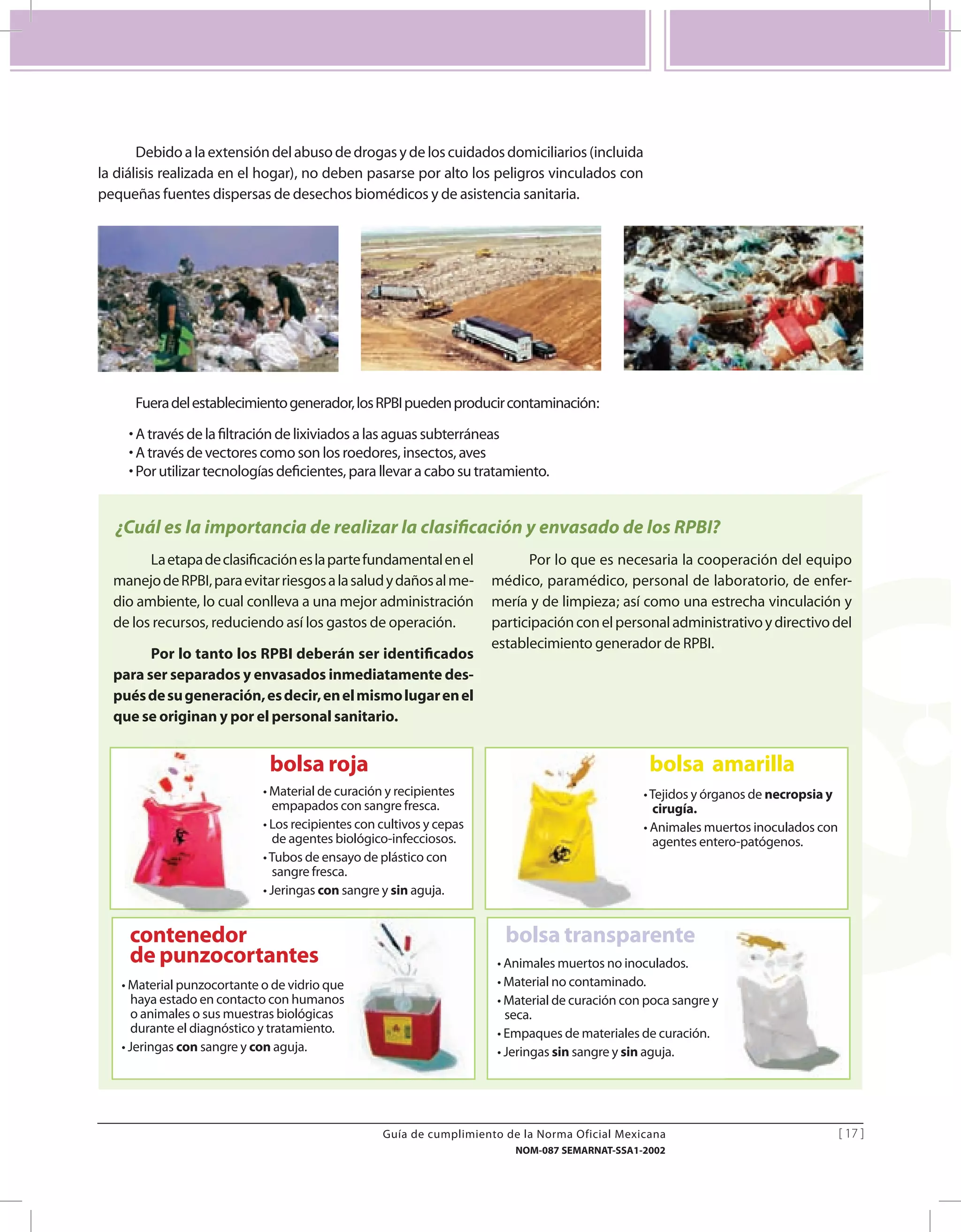 Guia semarnat manejo_rpbi | PDF