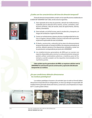 GUIA_SEMARNAT_MANEJO_RPBI.pdf cumplimiento de la norma oficial mexicana ...