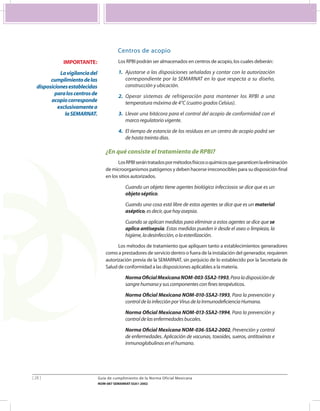 GUIA_SEMARNAT_MANEJO_RPBI.pdf cumplimiento de la norma oficial mexicana ...