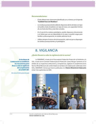 GUIA_SEMARNAT_MANEJO_RPBI.pdf cumplimiento de la norma oficial mexicana ...