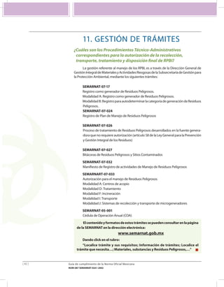 GUIA_SEMARNAT_MANEJO_RPBI.pdf cumplimiento de la norma oficial mexicana ...