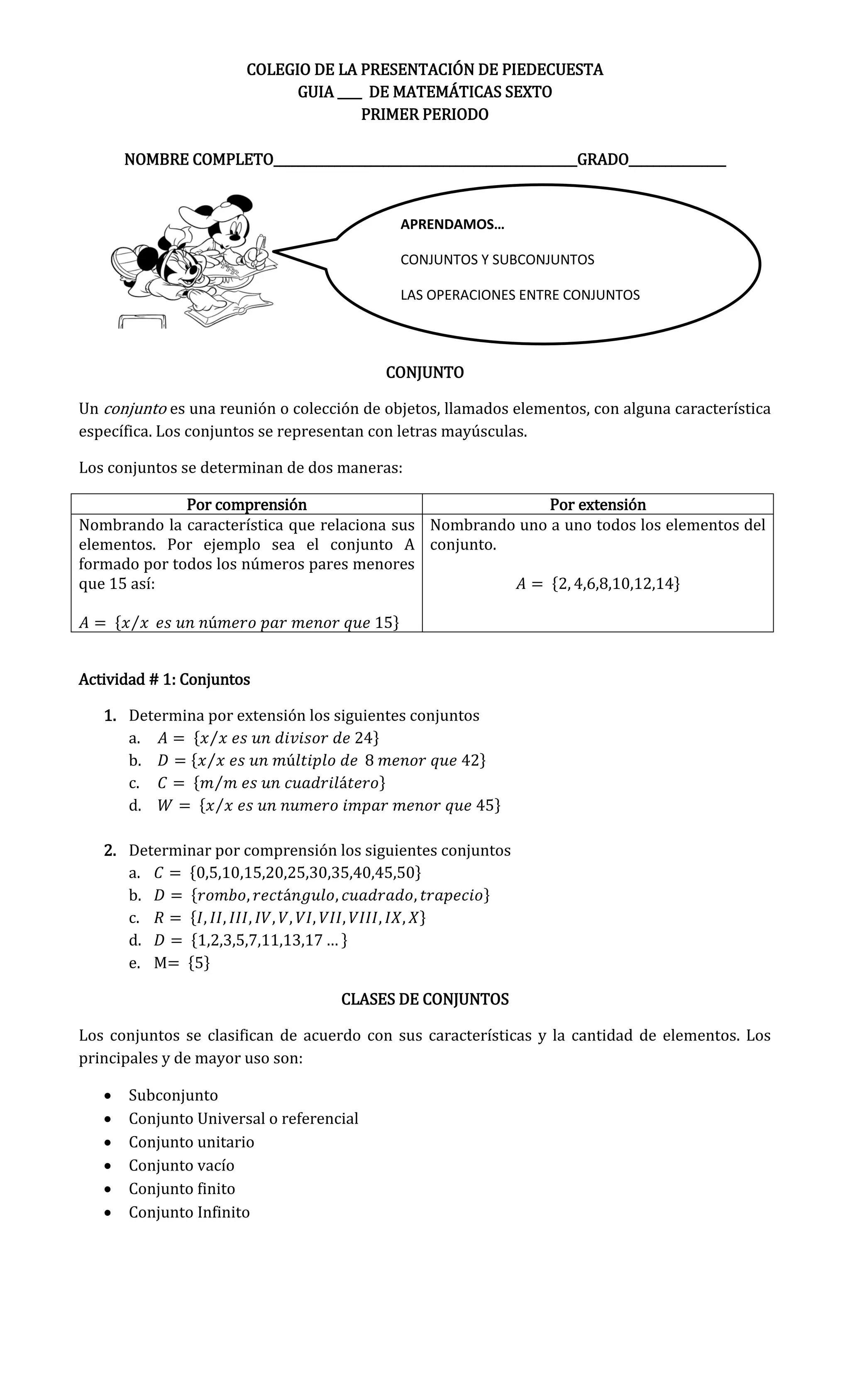 Guias sexto primer periodo | PDF