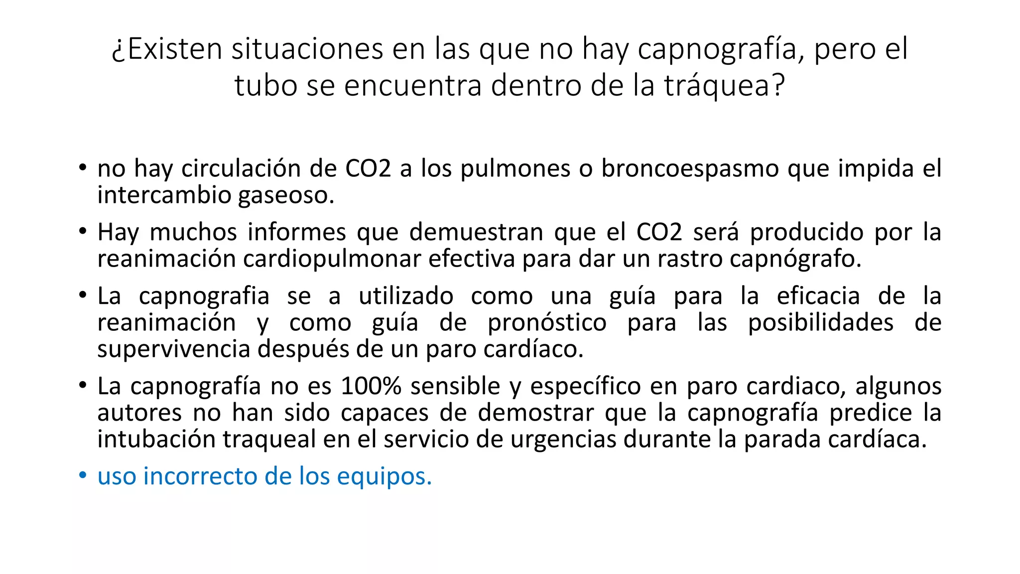 Guias y normas para uso de capnografia en unidad de cuidados intensivos ...