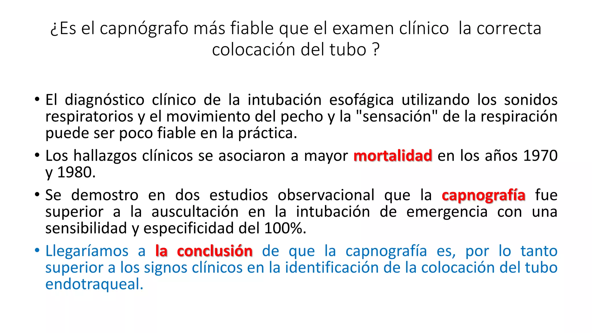 Guias y normas para uso de capnografia en unidad de cuidados intensivos ...
