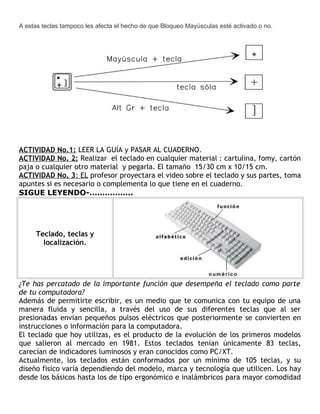 Guia teclado grado 6 | DOC