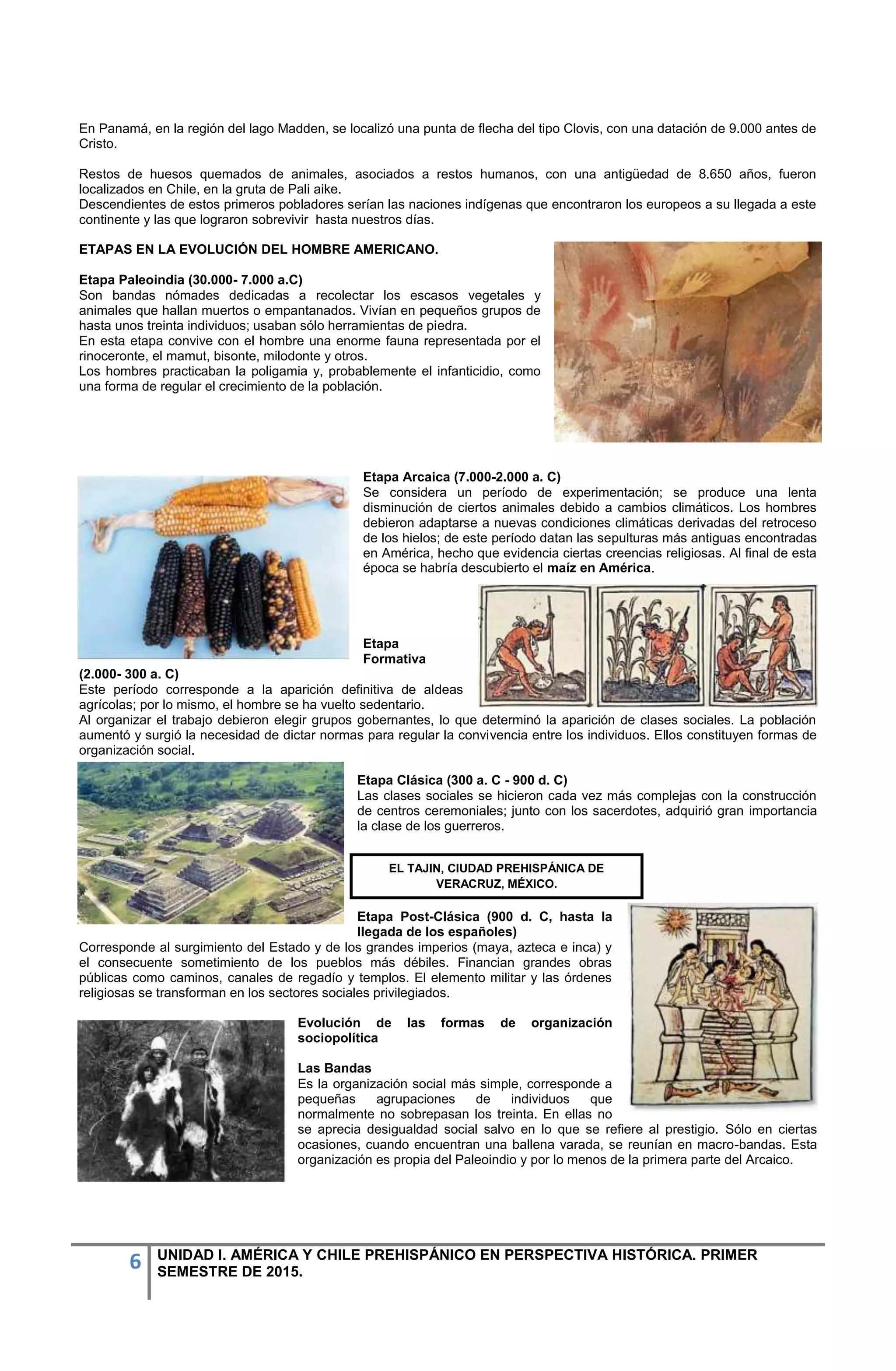 Guia teorico practica 1 historia de chile - prehistoria americana | PDF