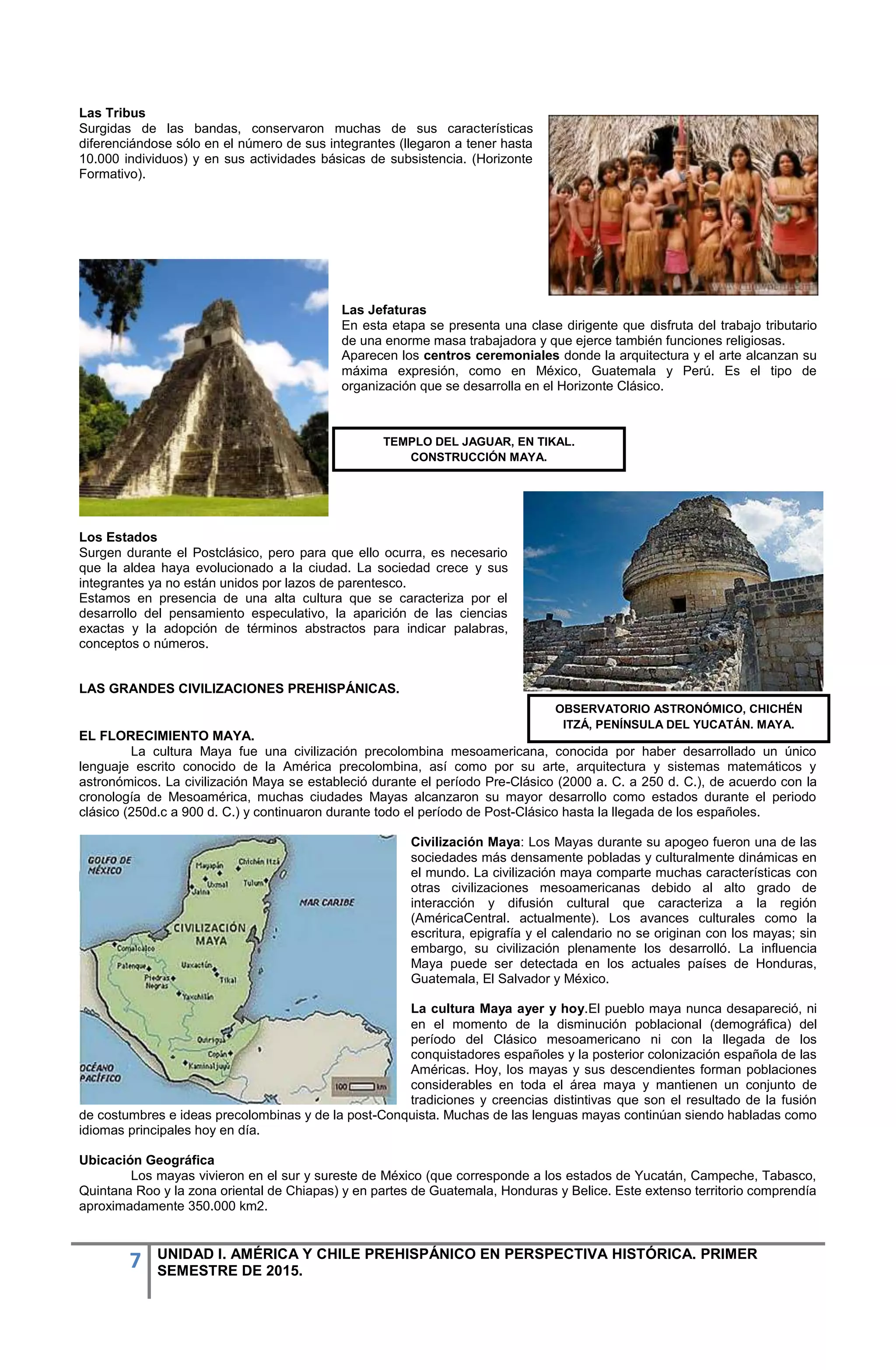 Guia teorico practica 1 historia de chile - prehistoria americana | PDF