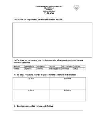 Guia tercer grado | PDF
