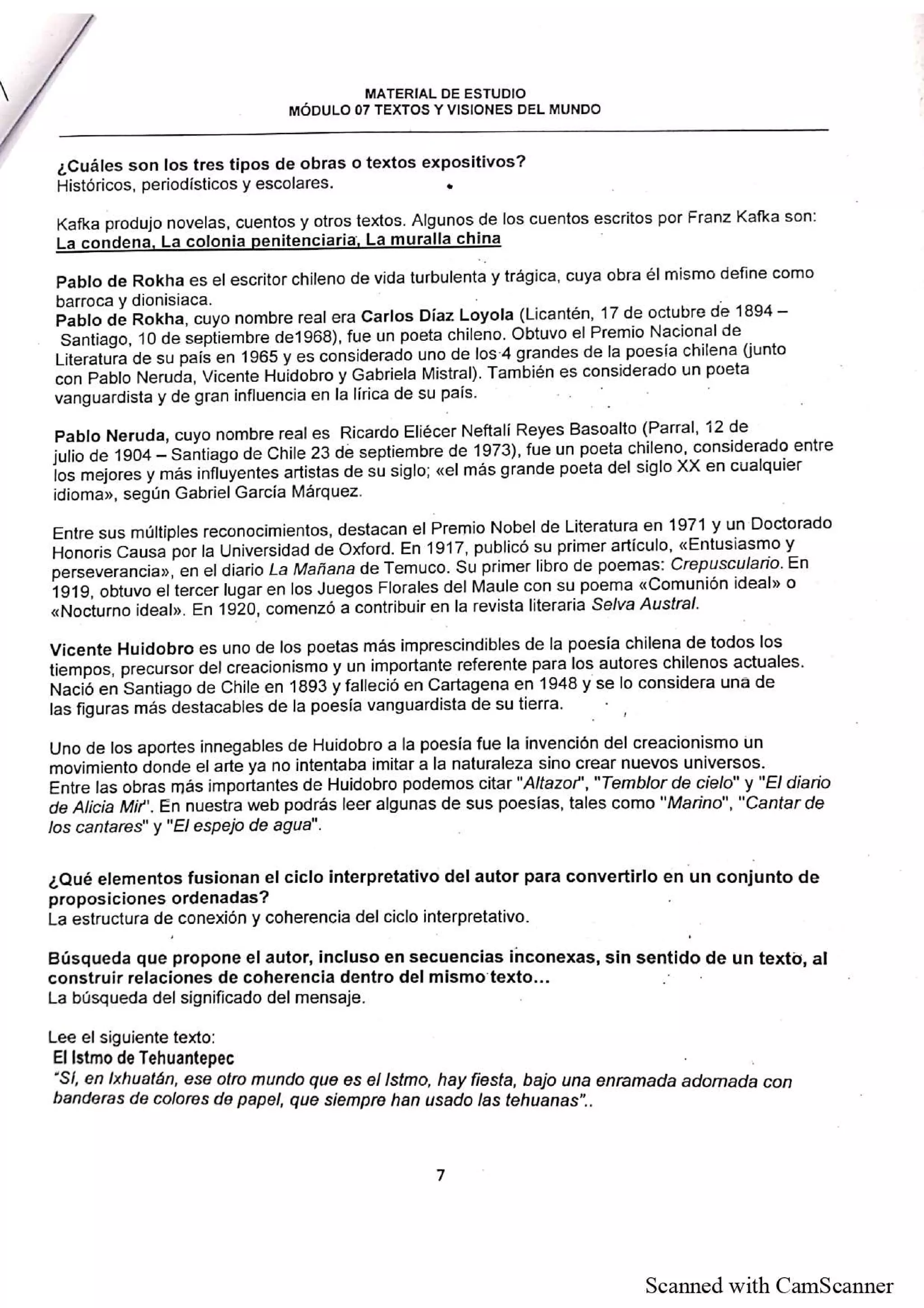 Guia textos y visiones del mundo 07 | PDF