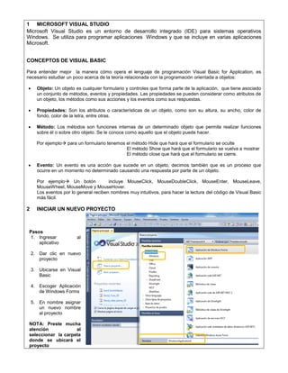 Guia trabajo visual basic (parte I) | PDF