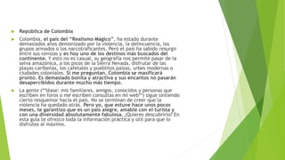 Guia turistica de colombia | PPTX
