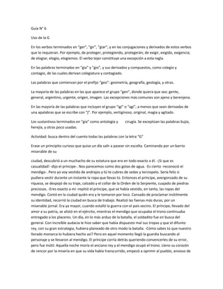 Guía uso de b y otras | DOC