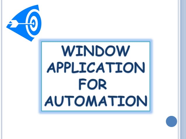 Gui automation framework | PPT