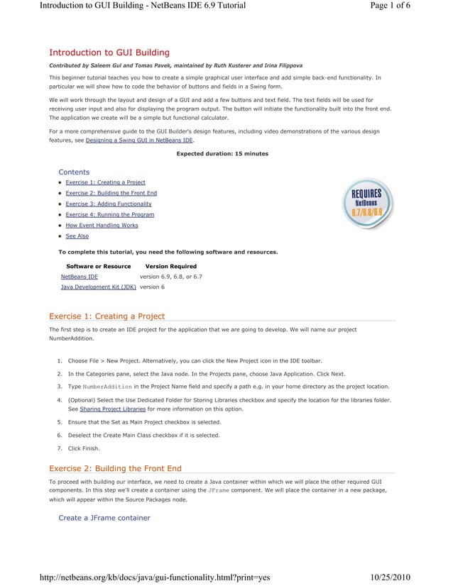 Gui builder | PDF | Web Development | Internet