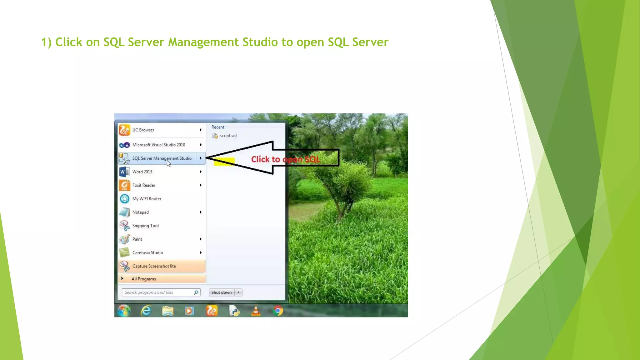Gui creation of db and table | PPT