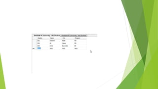 Gui creation of db and table | PPT