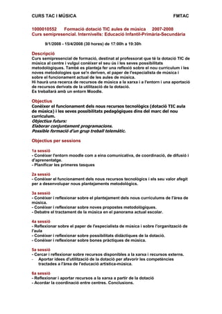 Guió Curs Fmtac | PDF