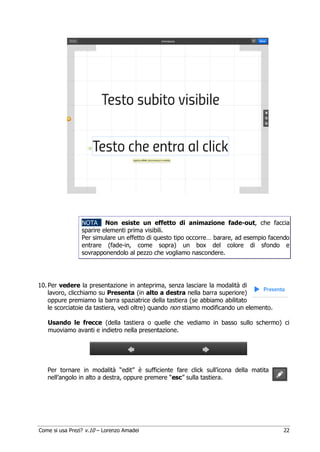Guida all'uso di Prezi | PDF