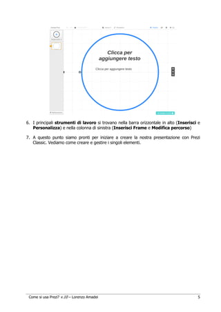 Guida all'uso di Prezi | PDF