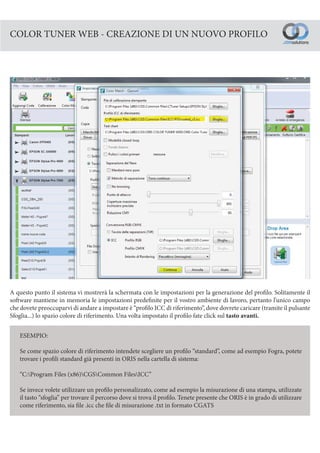 Guida alla creazione di un nuovo profilo per la prova colore | PDF
