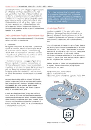 Guida alle soluzioni per le minacce informatiche di Fortinet | PDF ...