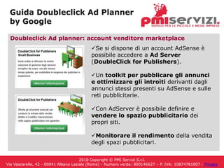 Guida Doubleclick Ad Planner Google | PPTX