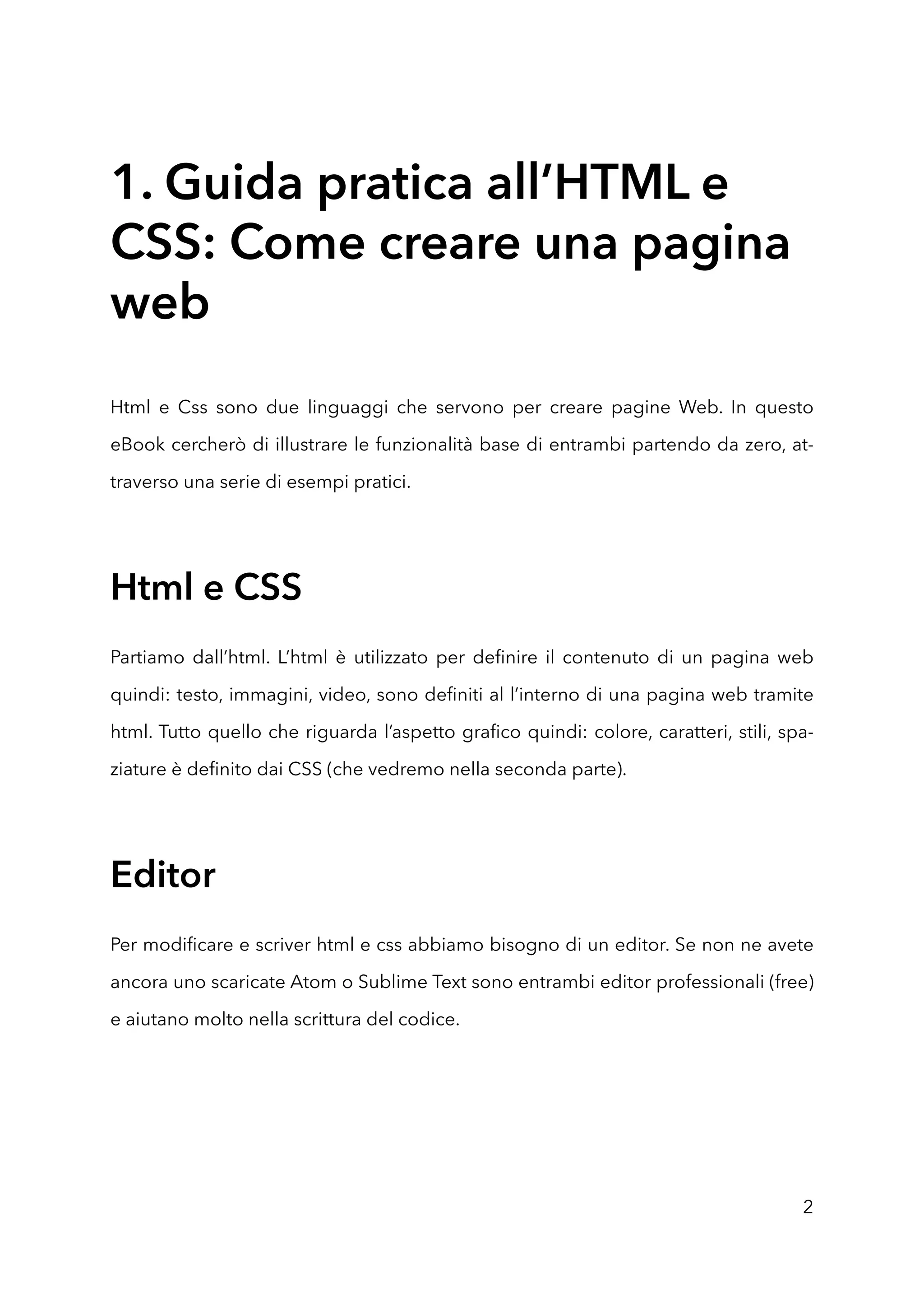 Guida pratica-html-e-css | PDF | Web Development | Internet