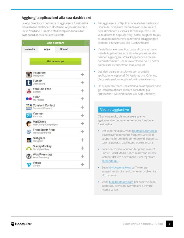 Guida a hootsuite pro in italiano | PDF
