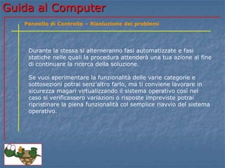 Guida al computer - Lezione 123 - Pannello di Controllo - Risoluzione ...