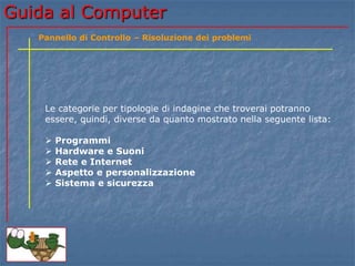 Guida al computer - Lezione 123 - Pannello di Controllo - Risoluzione ...