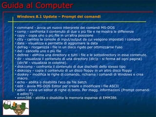 Guida al Computer - Lezione 159 - Windows 8.1 Update - Prompt dei comandi | PPT