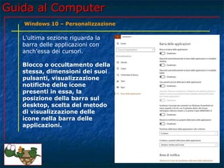 Guida al Computer - Lezione 184 - Windows 10 - Sezione impostazioni ...