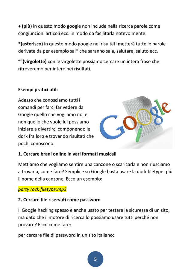 Guida google hacking | PDF