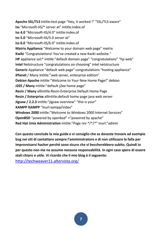 Guida google hacking | PDF