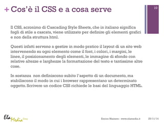 Guida introduttiva al css | PPT | Free Download